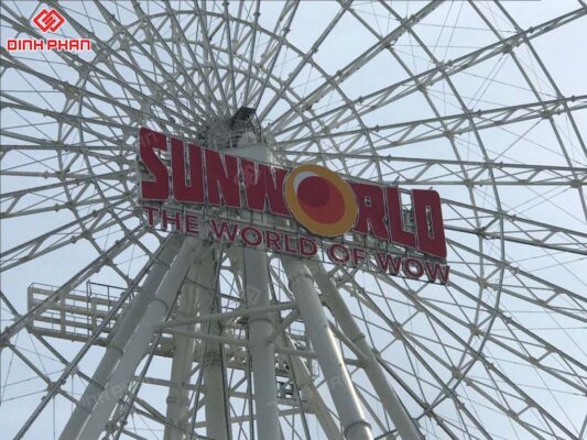 Thi Công Logo Sunworld, Vòng Quay SunWorld Đà Nẵng