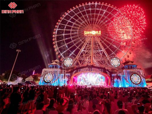Thi Công Logo Sunworld, Vòng Quay SunWorld Đà Nẵng